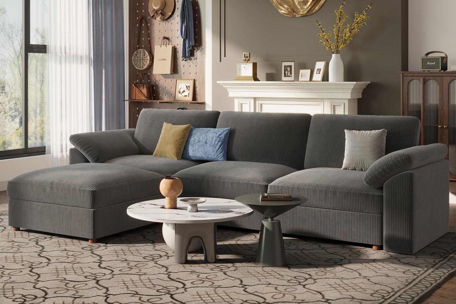 Ease Moose Oversized Modular Sectional Sofa Extra Large L Shape